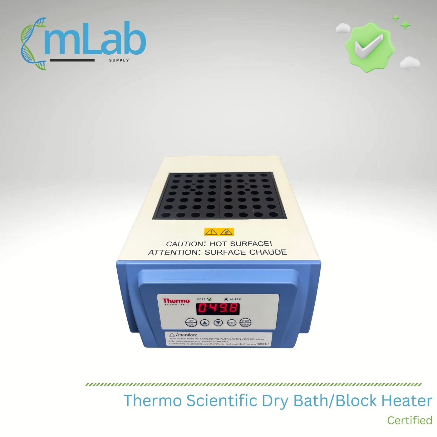 Thermo Scientific Dry Bath Block Heater 2-Block - mLab Supply